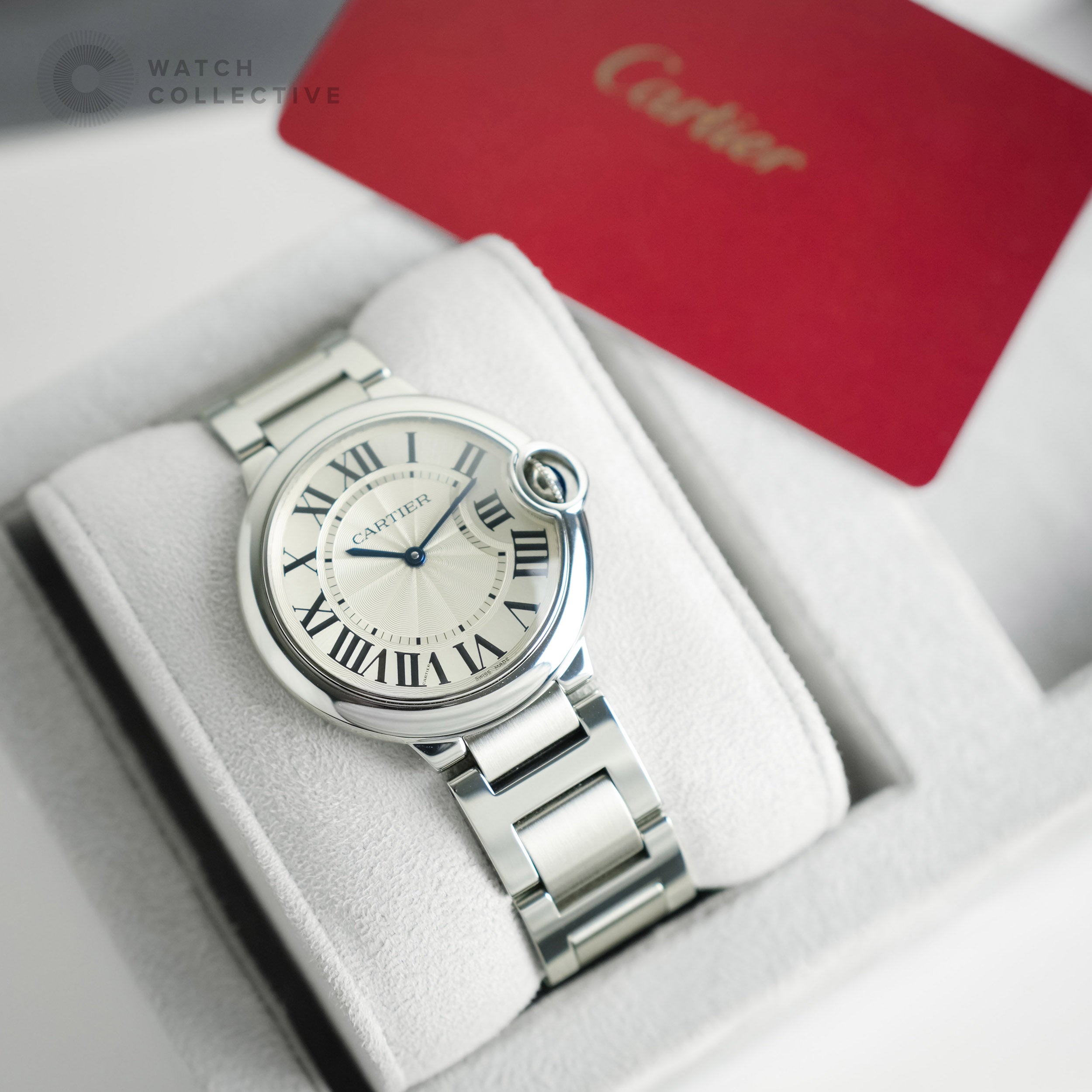 Cartier | Ballon Bleu stainless steel quartz 36mm W69011Z4 | Watch ...