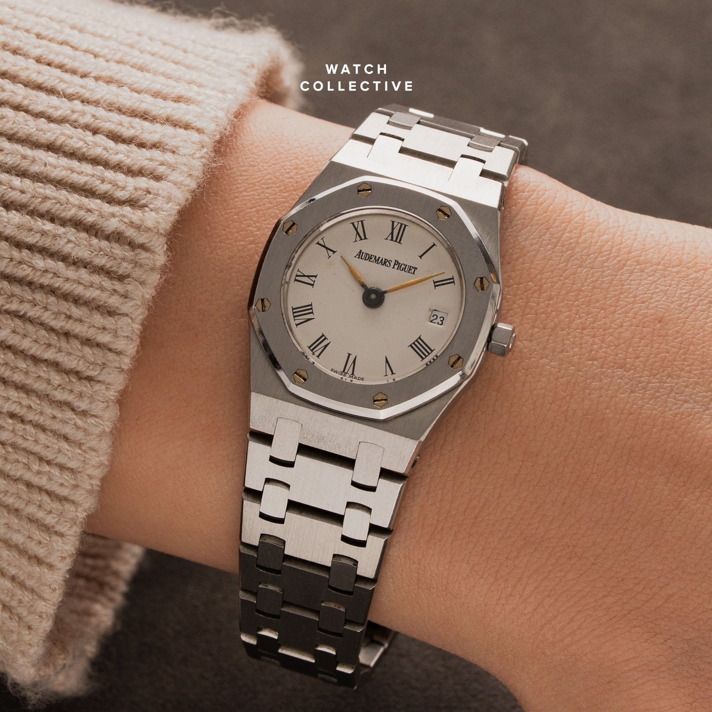 Audemars Piguet | Royal Oak Roman numeral Stainless steel 25mm quartz ...